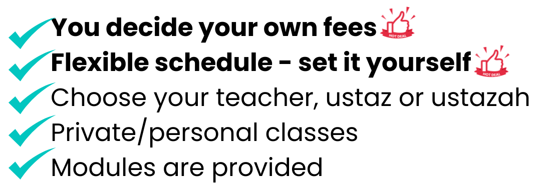 Flexible: Set Your Own Schedule - Mengaji Online